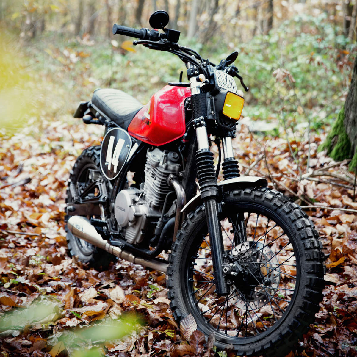 Dirty Sandy: 4h10's custom Honda dual sport | Bike EXIF