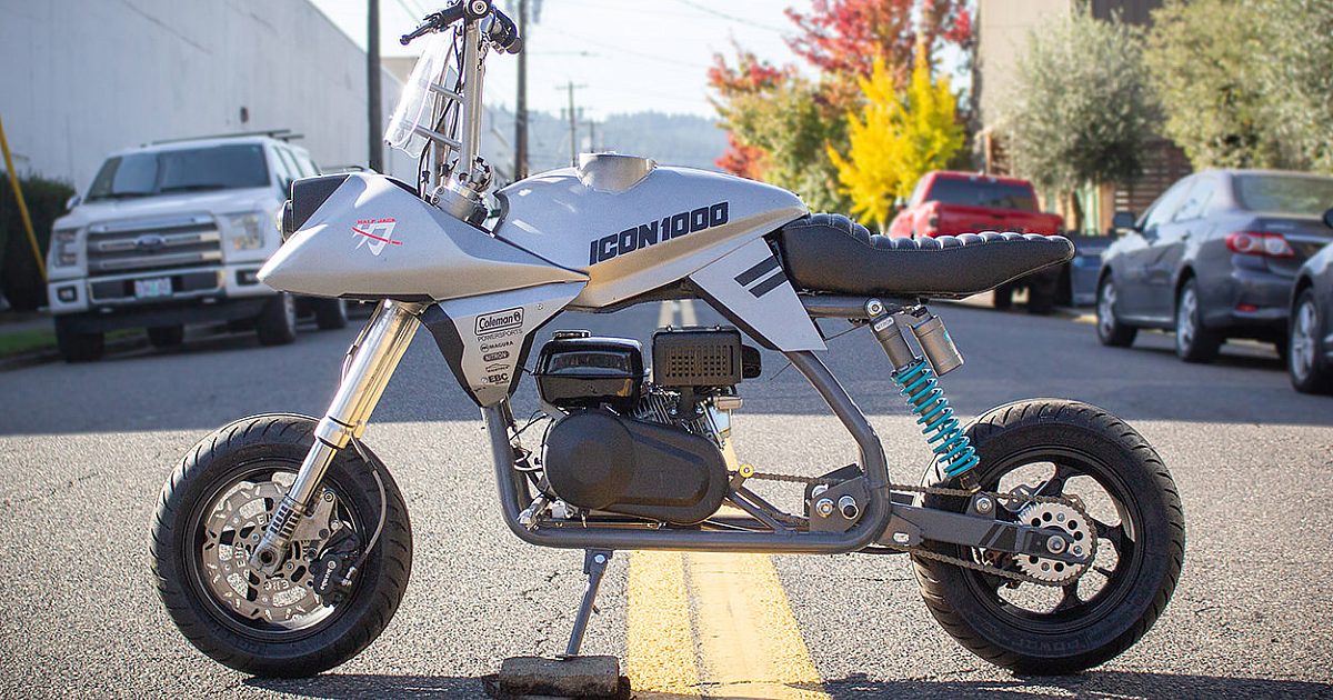 Cheap thrills: Racing custom Coleman mini bikes with Icon | Bike EXIF