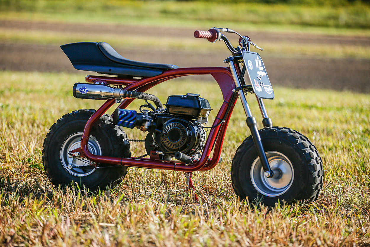 Cheap thrills: Racing custom Coleman mini bikes with Icon | Bike EXIF