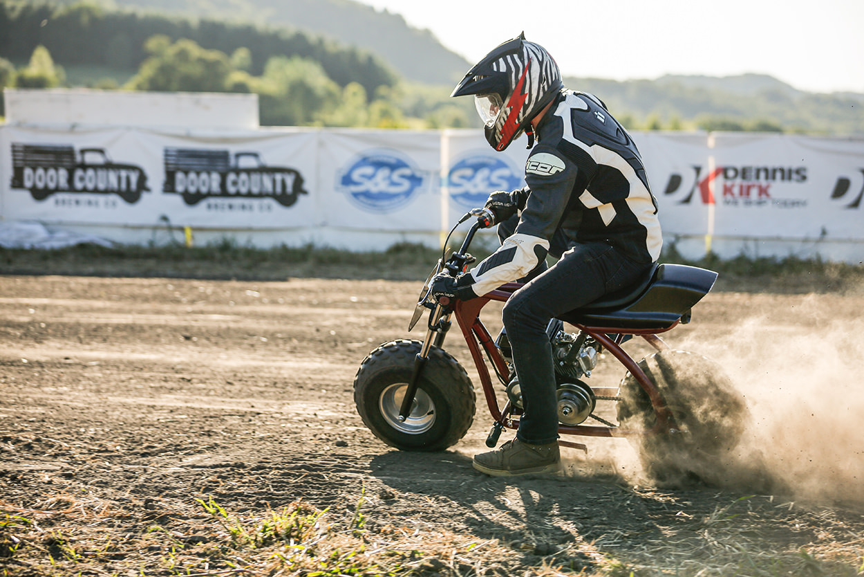 Cheap thrills: Racing custom Coleman mini bikes with Icon | Bike EXIF