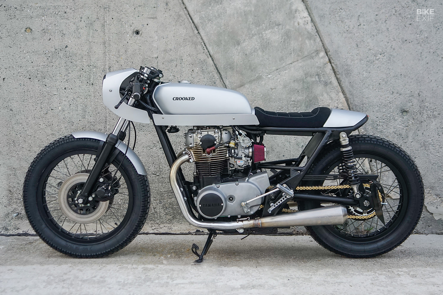 Silver Arrow: Crooked's svelte Yamaha XS650 café racer | Bike EXIF