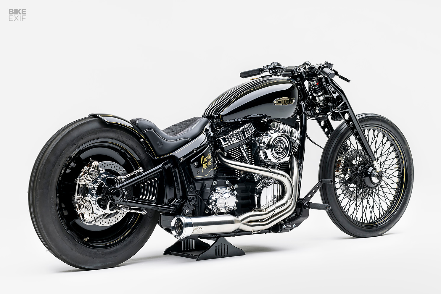 Black Phantom: OWM's custom Harley Softail oozes avant-garde style
