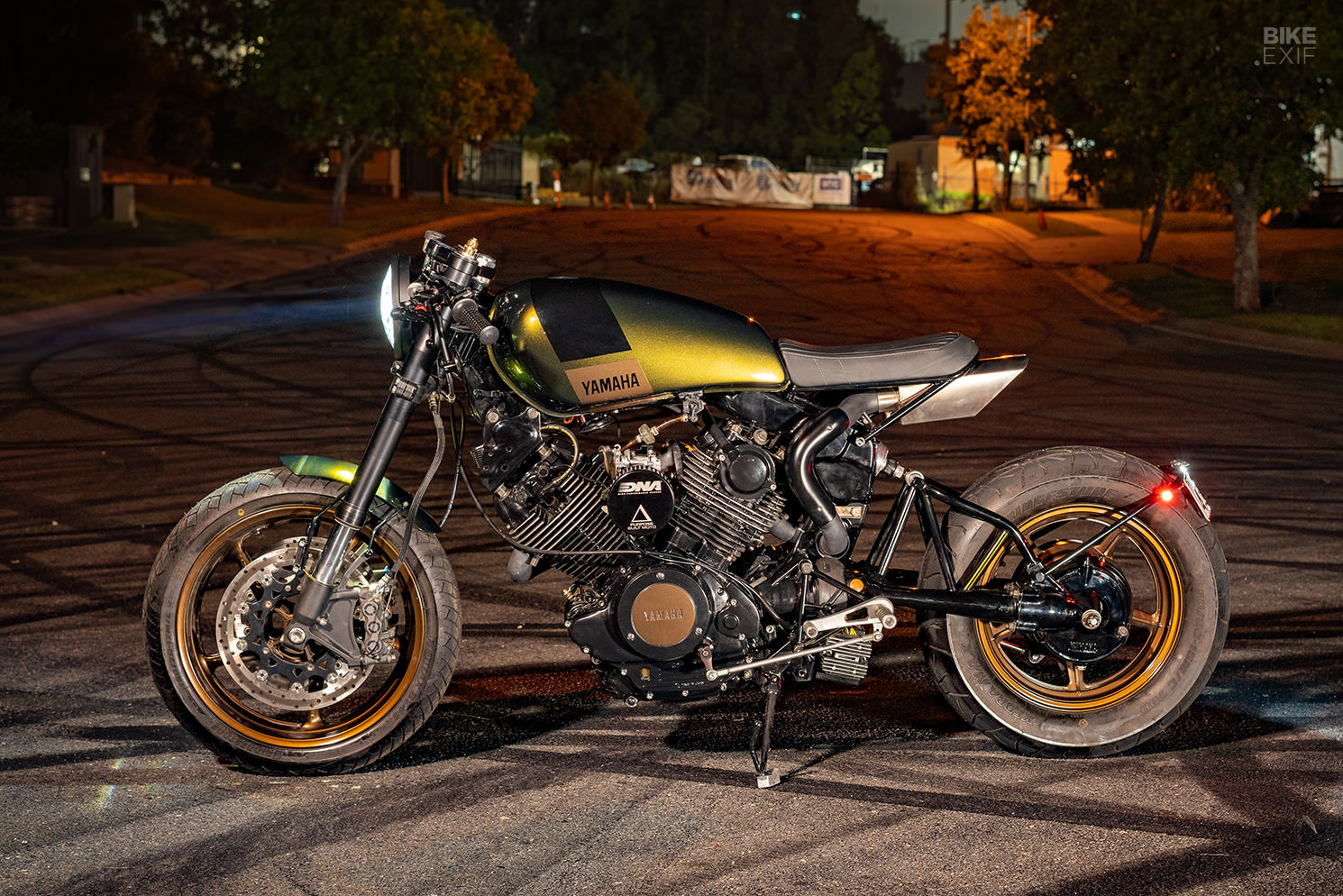 Waking Up the Neighbors: A wild Yamaha Virago by Purpose Built Moto