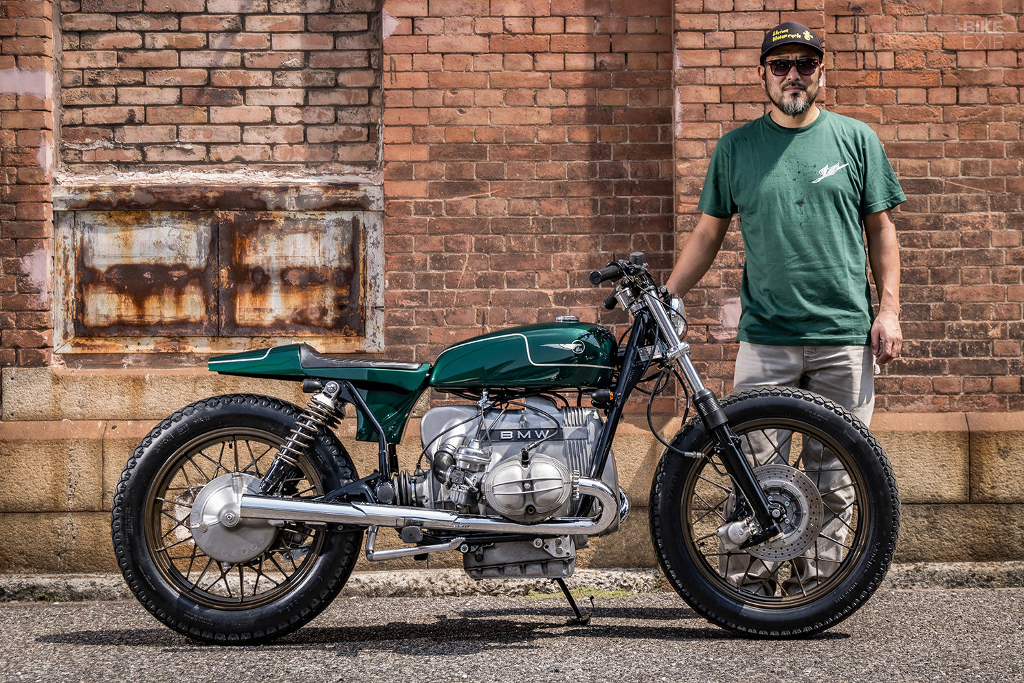 So Fresh, So Green: A lush BMW R100 street tracker by Heiwa | Bike…