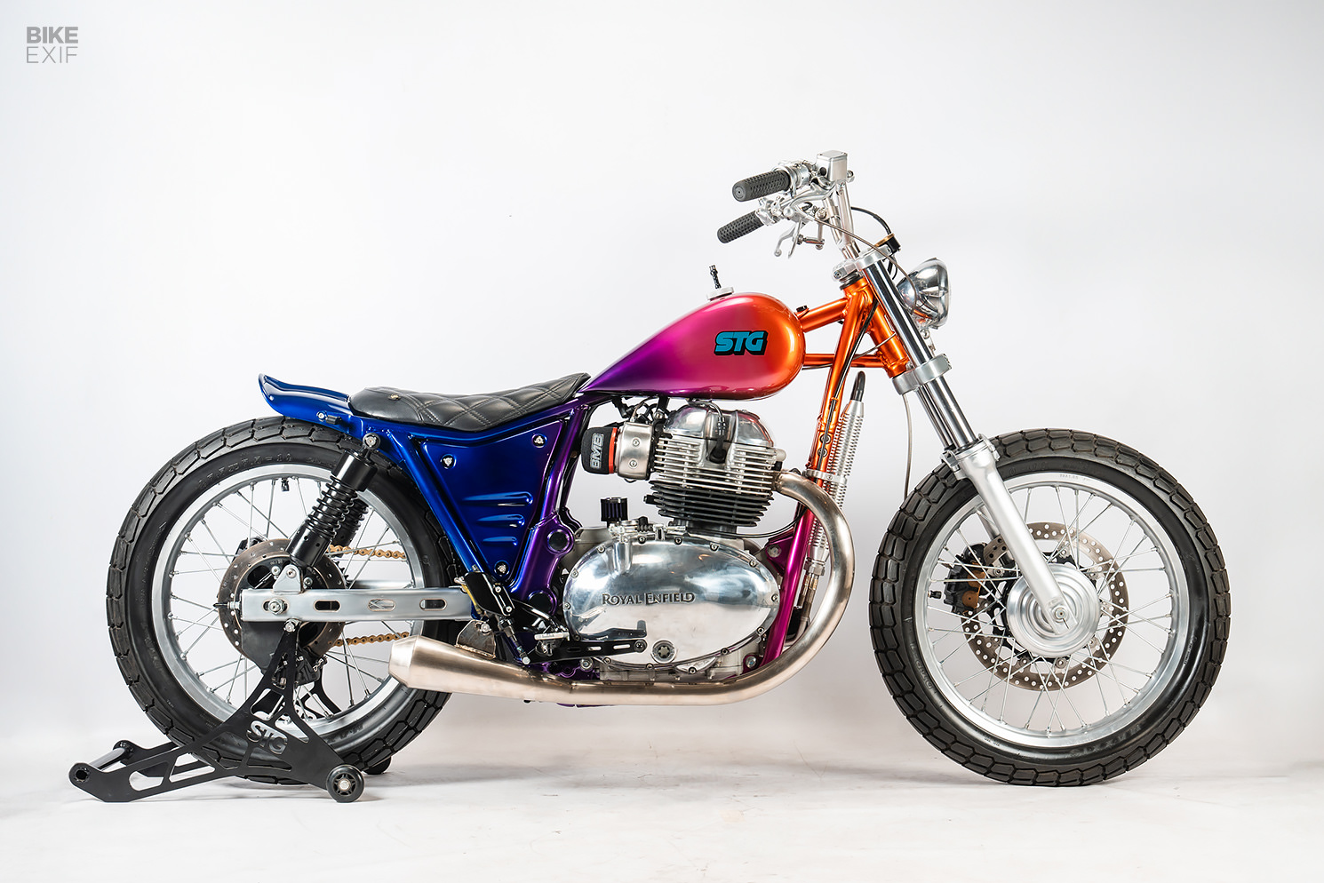 This vivid Royal Enfield Bobber is a tasty technicolor treat | Bike…