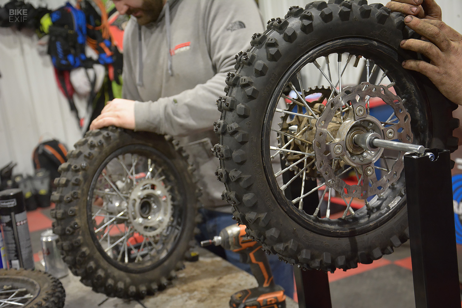 Bike EXIF | Studding Pit Bike Tires